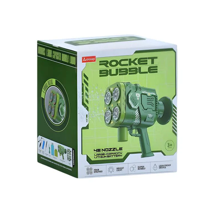 Rocket Bubble Blaster Green – The Toy Yard